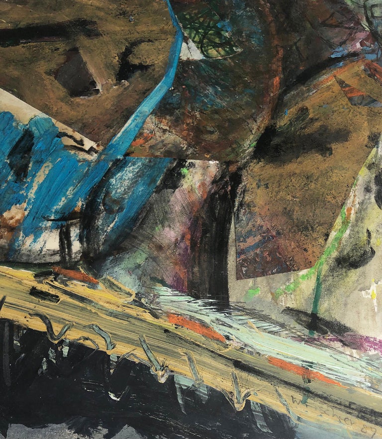 Original Acrylic Abstract Painting by Warren Fischer 1989 For Sale at ...