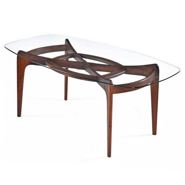 Original Adrian Pearsall 2179-T Walnut Compass Dining Table For Sale at ...