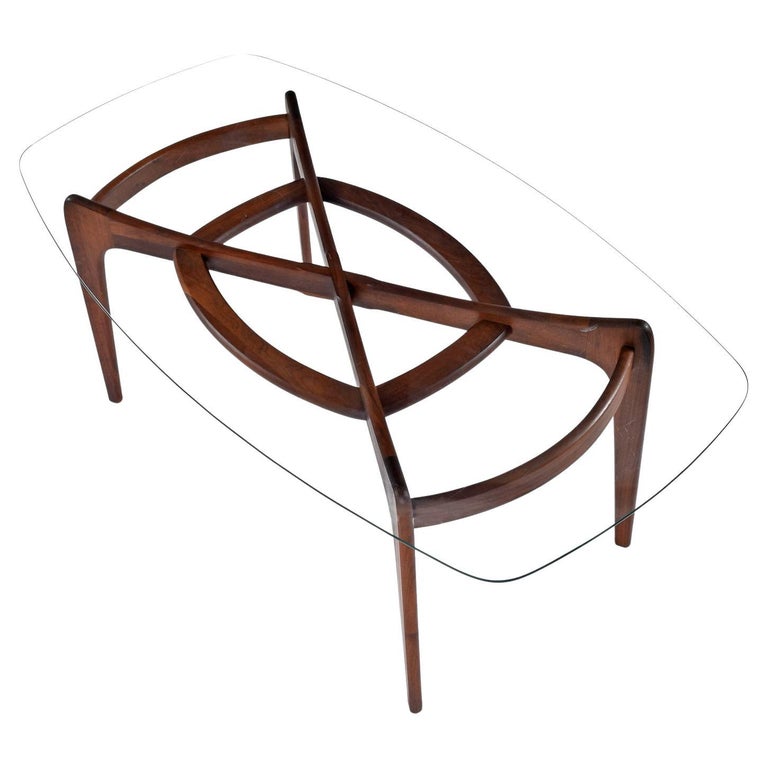 Original Adrian Pearsall 2179-T Walnut Compass Dining Table For Sale at ...