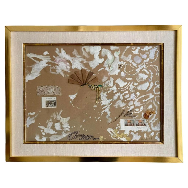 Original Andrea Tana Mixed Media Art Expressionist Painting, 1990s For ...