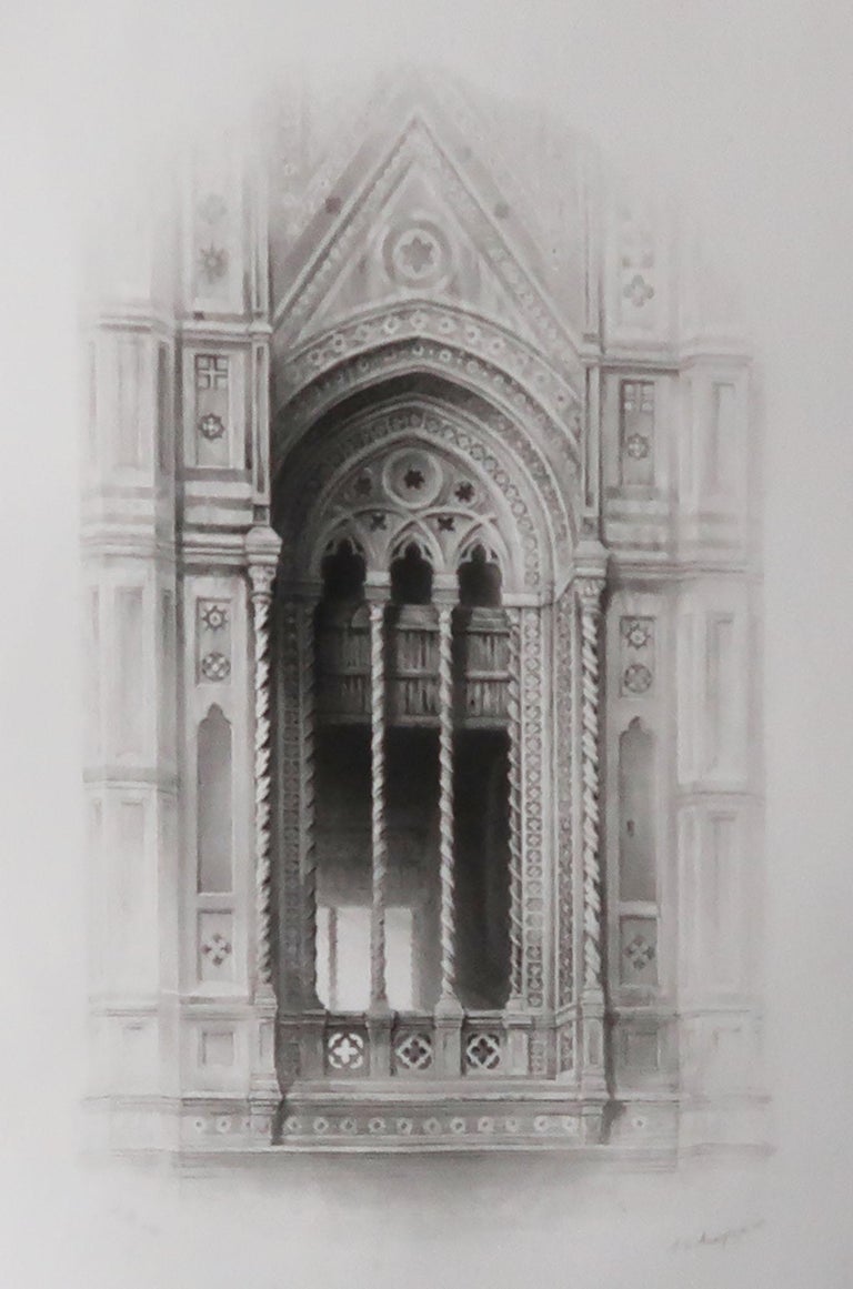 Original Antique Architectural Print by John Ruskin, circa 1880 ...