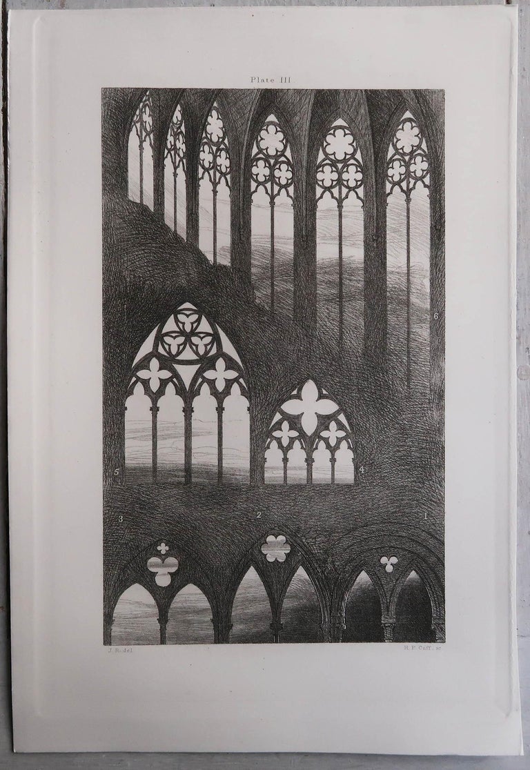 Original Antique Architectural Print by John Ruskin, circa 1880 For ...