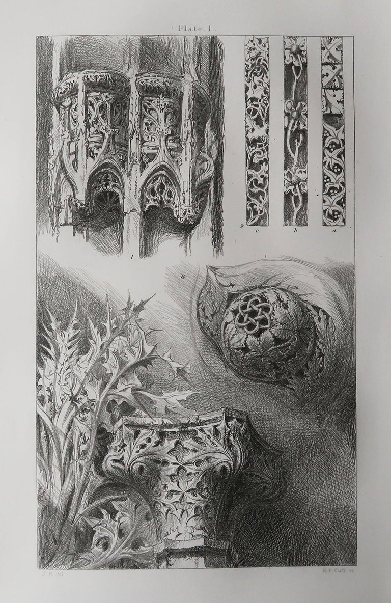 Original Antique Architectural Print by John Ruskin, circa 1880, 'St ...