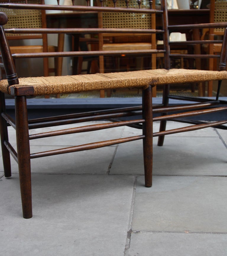Original Antique Arts and Crafts Sussex Bench by William Morris and Co ...