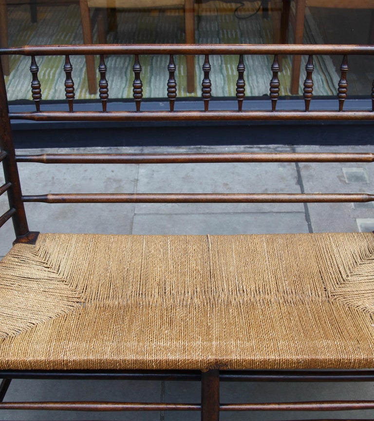 Original Antique Arts and Crafts Sussex Bench by William Morris and Co ...