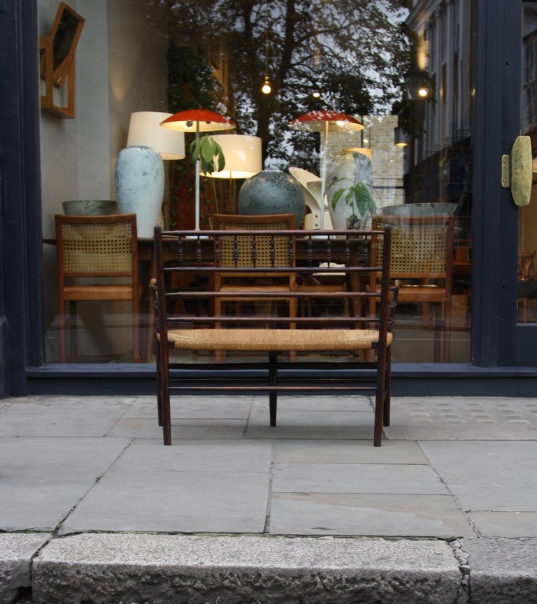 Original Antique Arts and Crafts Sussex Bench by William Morris and Co ...