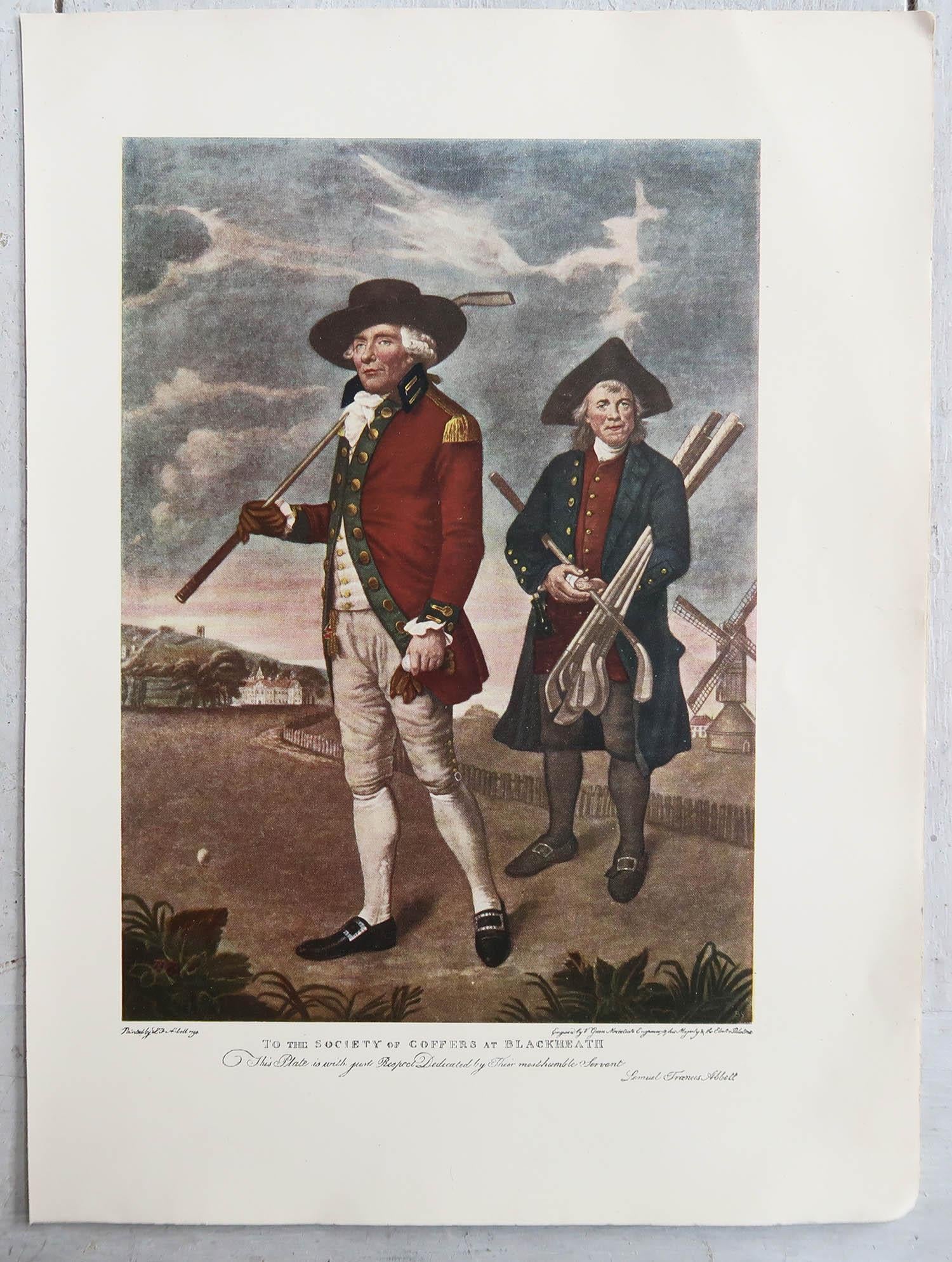 Original Antique Golf / Golfing Print, circa 1900 For Sale at 1stDibs