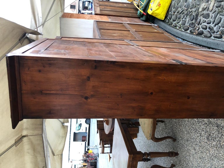 Original Antique Italian Fir Showcase with Two Doors from 1880s ...