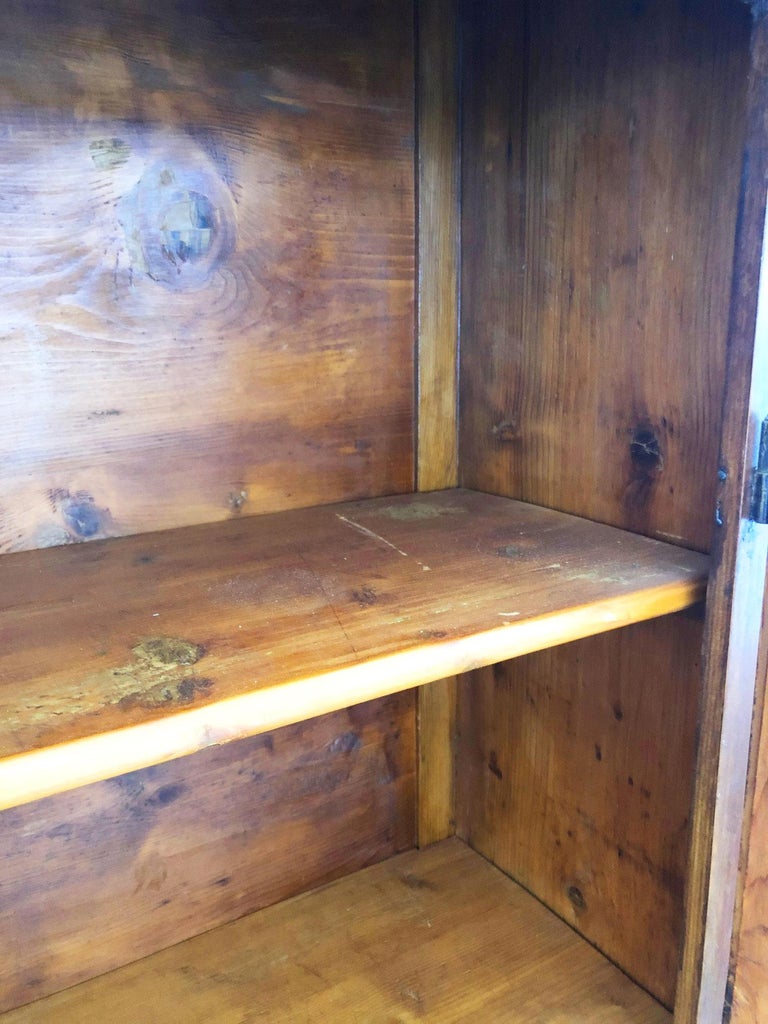 Original Antique Italian Fir Showcase with Two Doors from 1880s ...