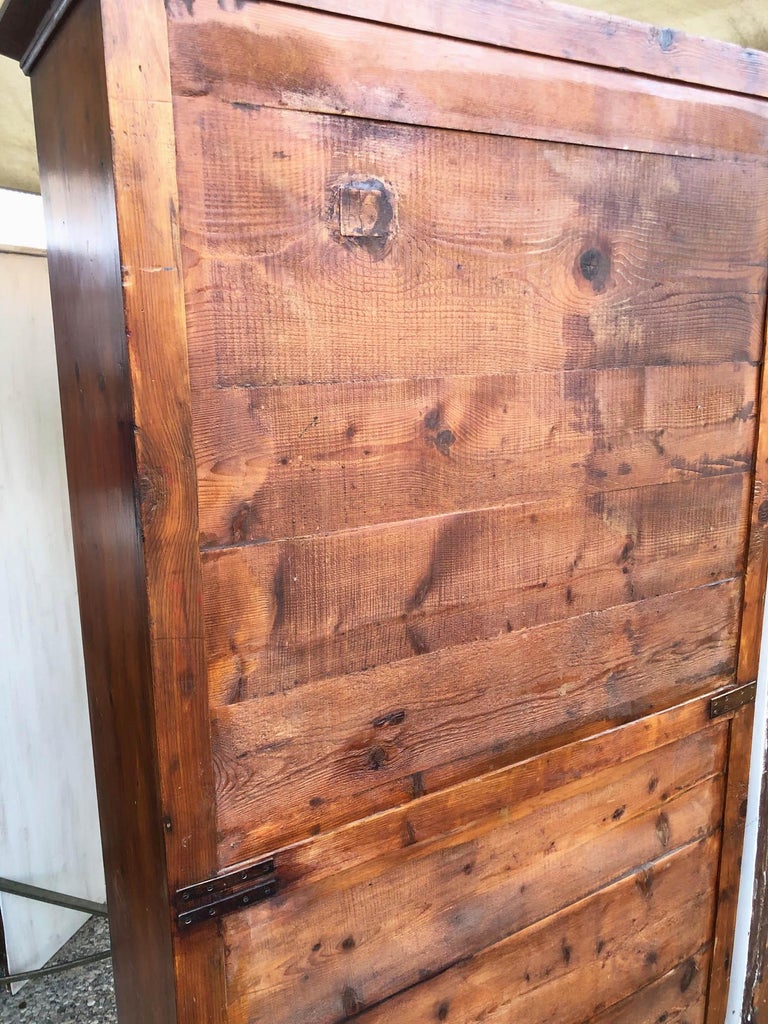 Original Antique Italian Fir Showcase with Two Doors from 1880s ...