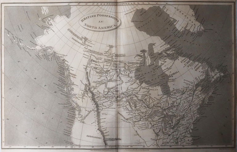 Original Antique Map of Canada, Arrowsmith, 1820 For Sale at 1stDibs