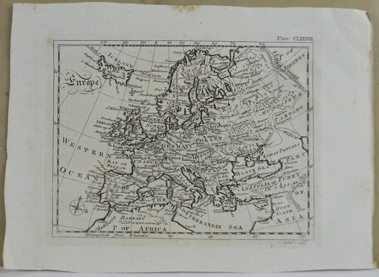 Original Antique Map of Europe, circa 1790 at 1stDibs | map of europe ...