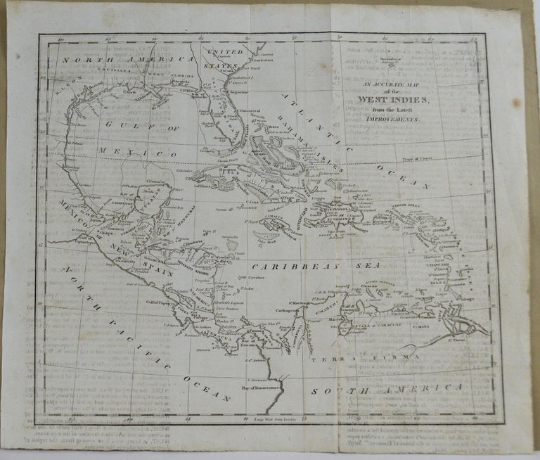 Original Antique Map of Florida and The Caribbean, circa 1800 For Sale ...