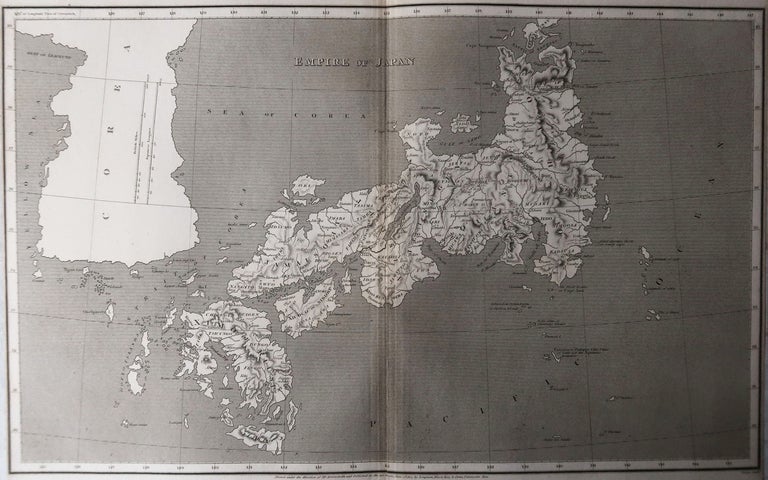 Original Antique Map of Japan. Arrowsmith. 1820 For Sale at 1stDibs