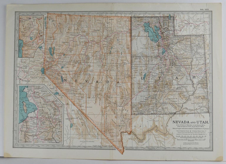 Extraordinary Map Of Nevada And Utah Photos