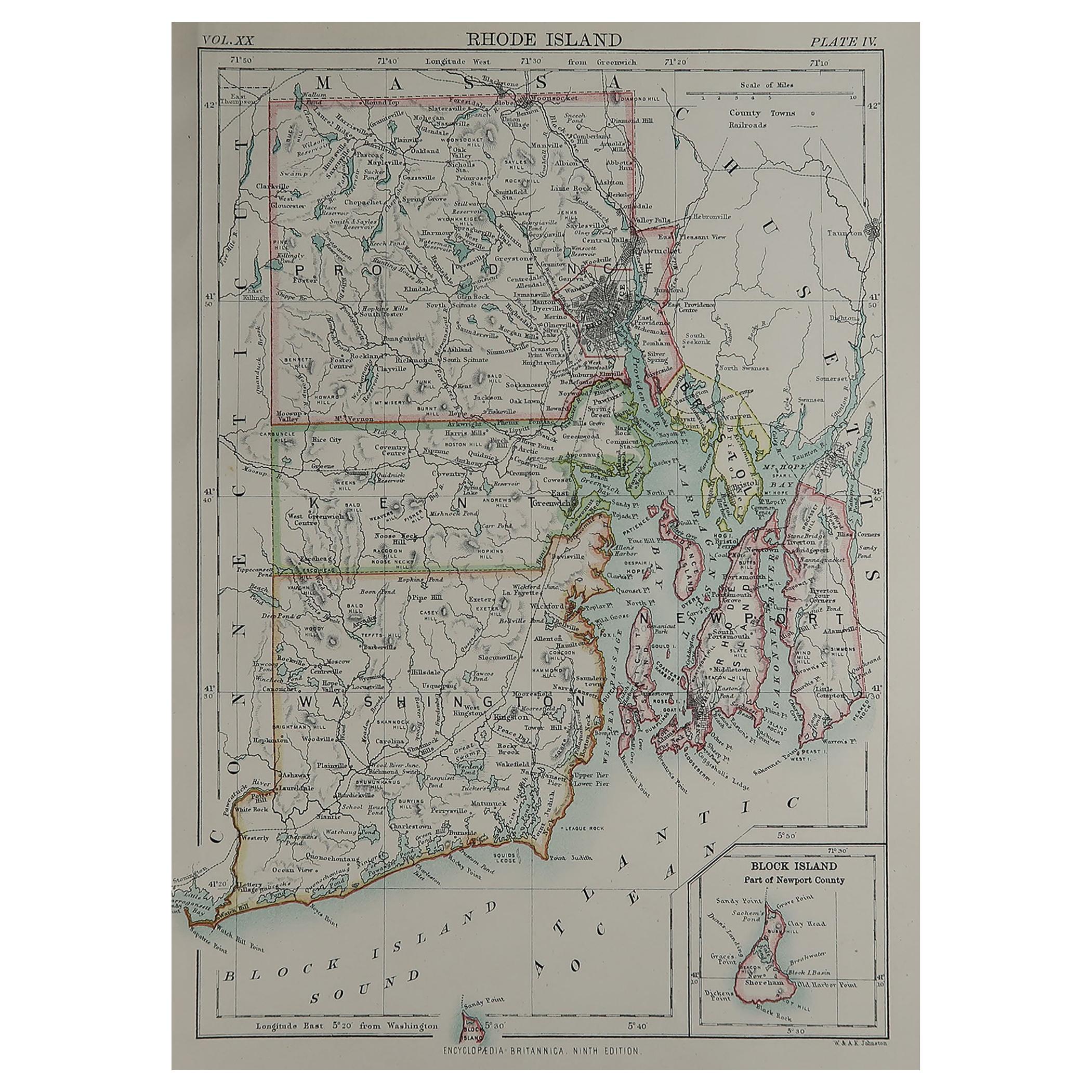 Antique Map of China with insets the Island of Chusan and Canton River ...