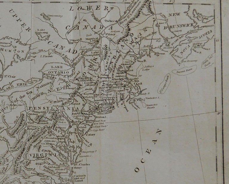 Original Antique Map of The United States, circa 1800 For Sale at 1stDibs