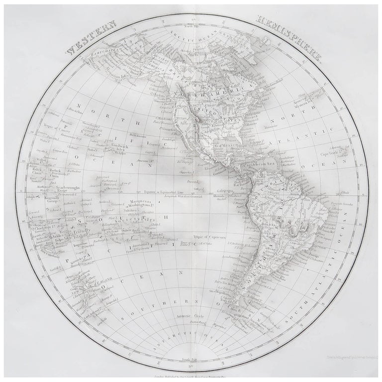 Mapa En Blanco Del Hemisferio Occidental