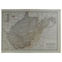1829 Map of Virginia and Maryland by Anthony Finley at 1stdibs