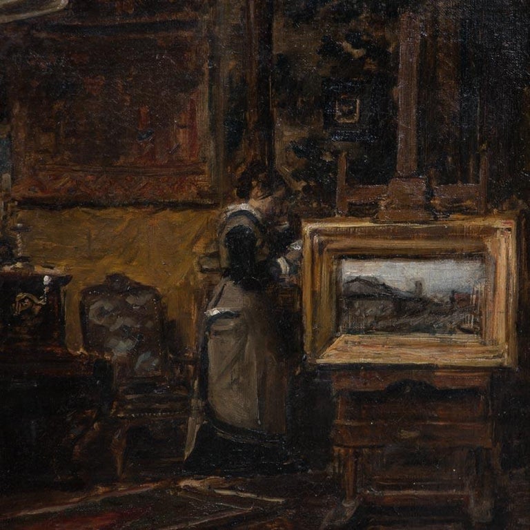 Original Antique Oil on Canvas Painting by Karl Madsen at 1stDibs