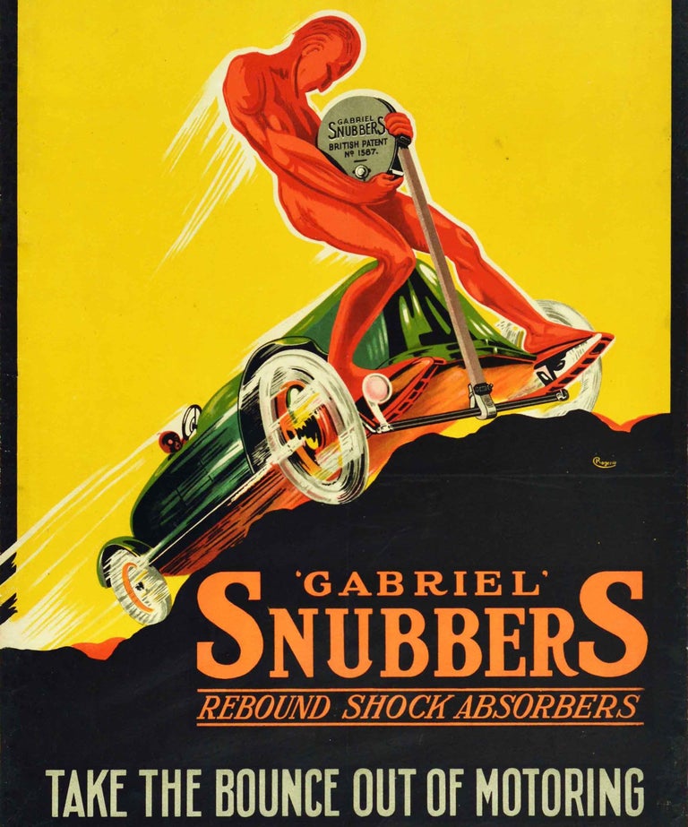 Original Antique Poster Gabriel Snubbers Rebound Shock Absorbers ...