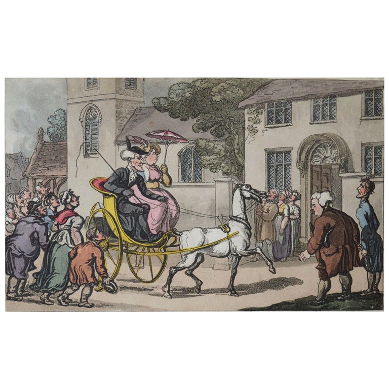 Original Antique Print after Thomas Rowlandson, 1813 For Sale at 1stDibs