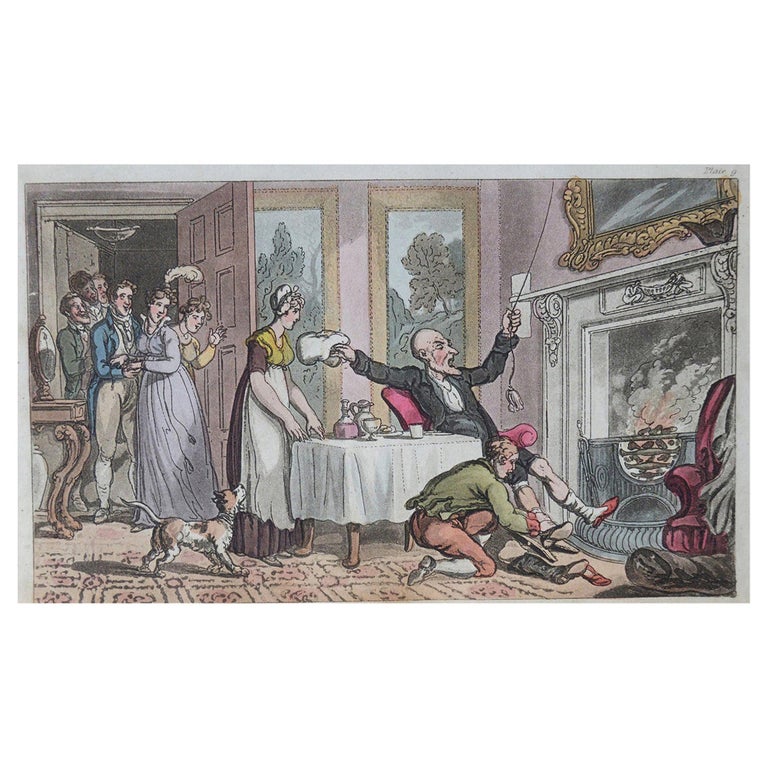 Original Antique Print After Thomas Rowlandson, 1813 For Sale at 1stDibs