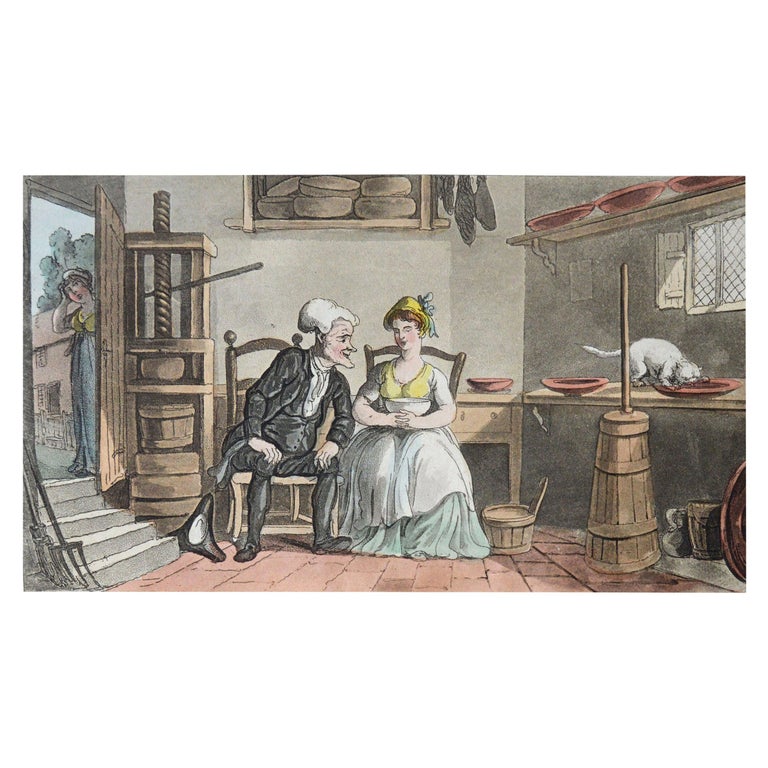 Original Antique Print After Thomas Rowlandson, 1813 For Sale at 1stDibs