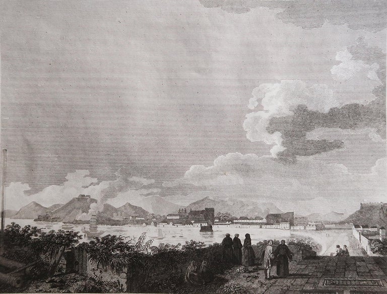 Original Antique Print of Macao, China. C.1810. For Sale at 1stDibs