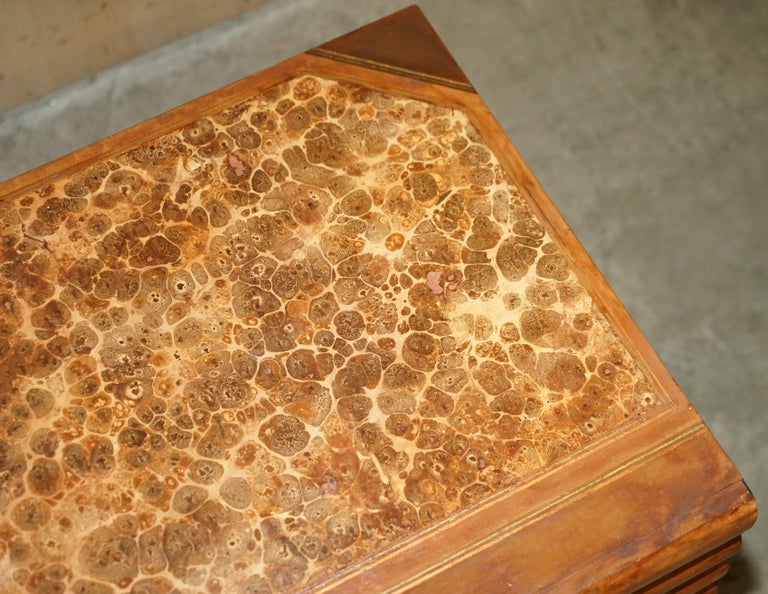 Original Antique Victorian Faux Stack of Books Large Side Table ...