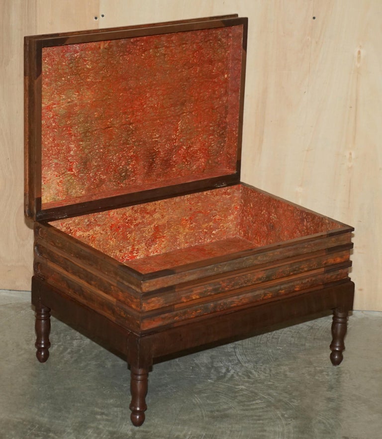 Original Antique Victorian Faux Stack of Books Large Side Table ...