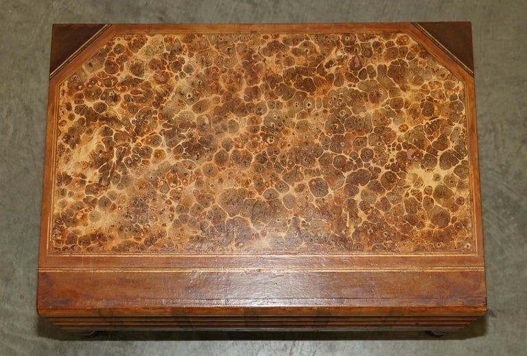 Original Antique Victorian Faux Stack of Books Large Side Table ...