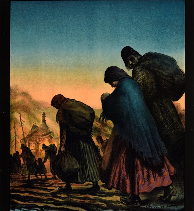 Original Antique WWI Poster Polish Victims Relief Fund UK Help Us To ...