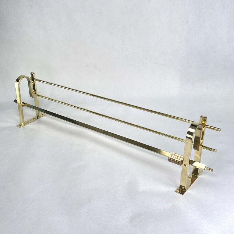 Original Art Deco Coat Rack Brass Bauhaus Modernist, 1930s For Sale at ...