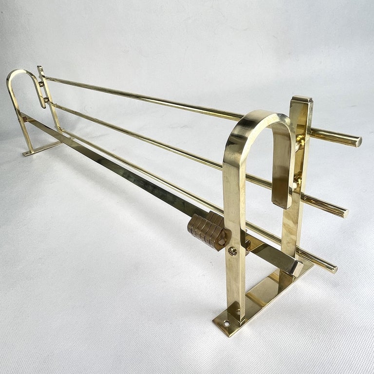 Original Art Deco Coat Rack Brass Bauhaus Modernist, 1930s For Sale at ...