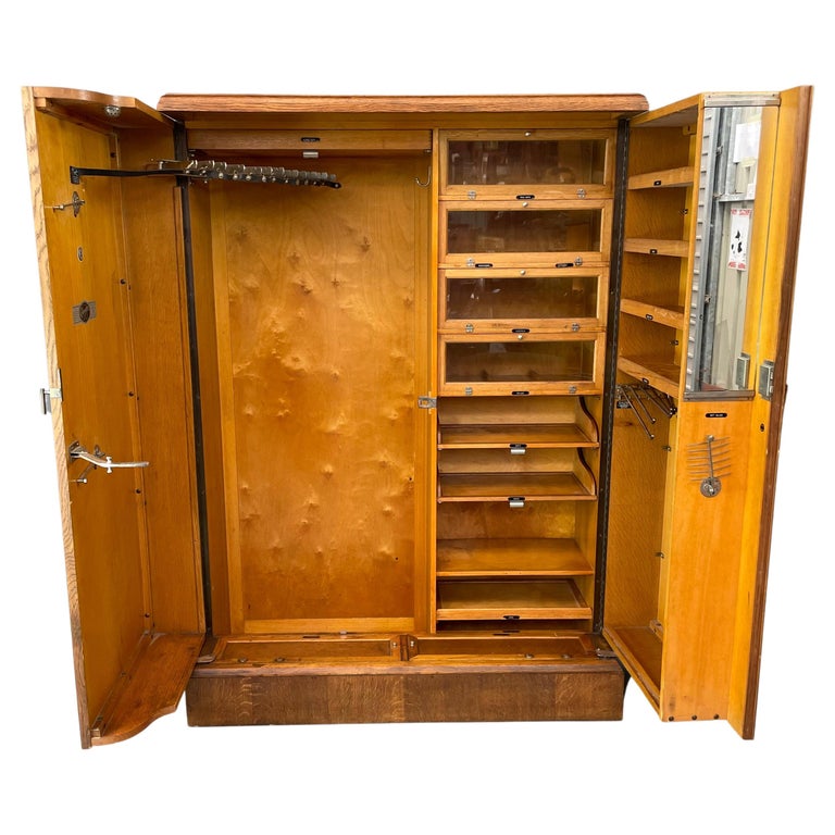 Original Art Deco Compactum Wardrobe by Compactom at 1stDibs