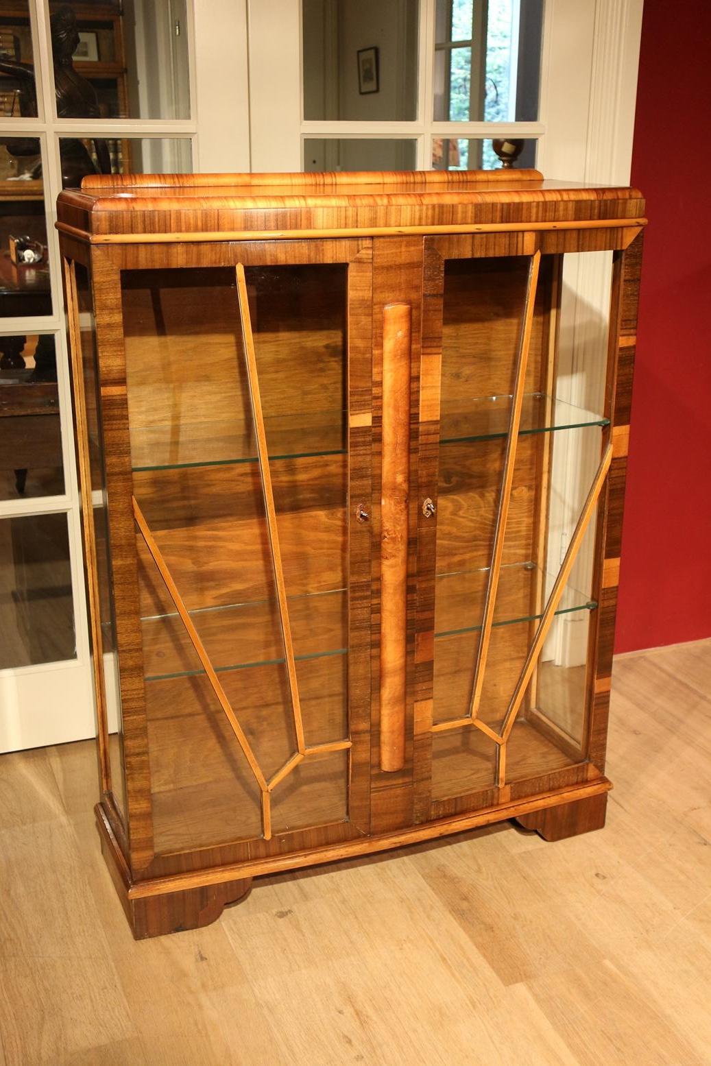 Original Art Deco Display Cabinet at 1stDibs | art deco display case