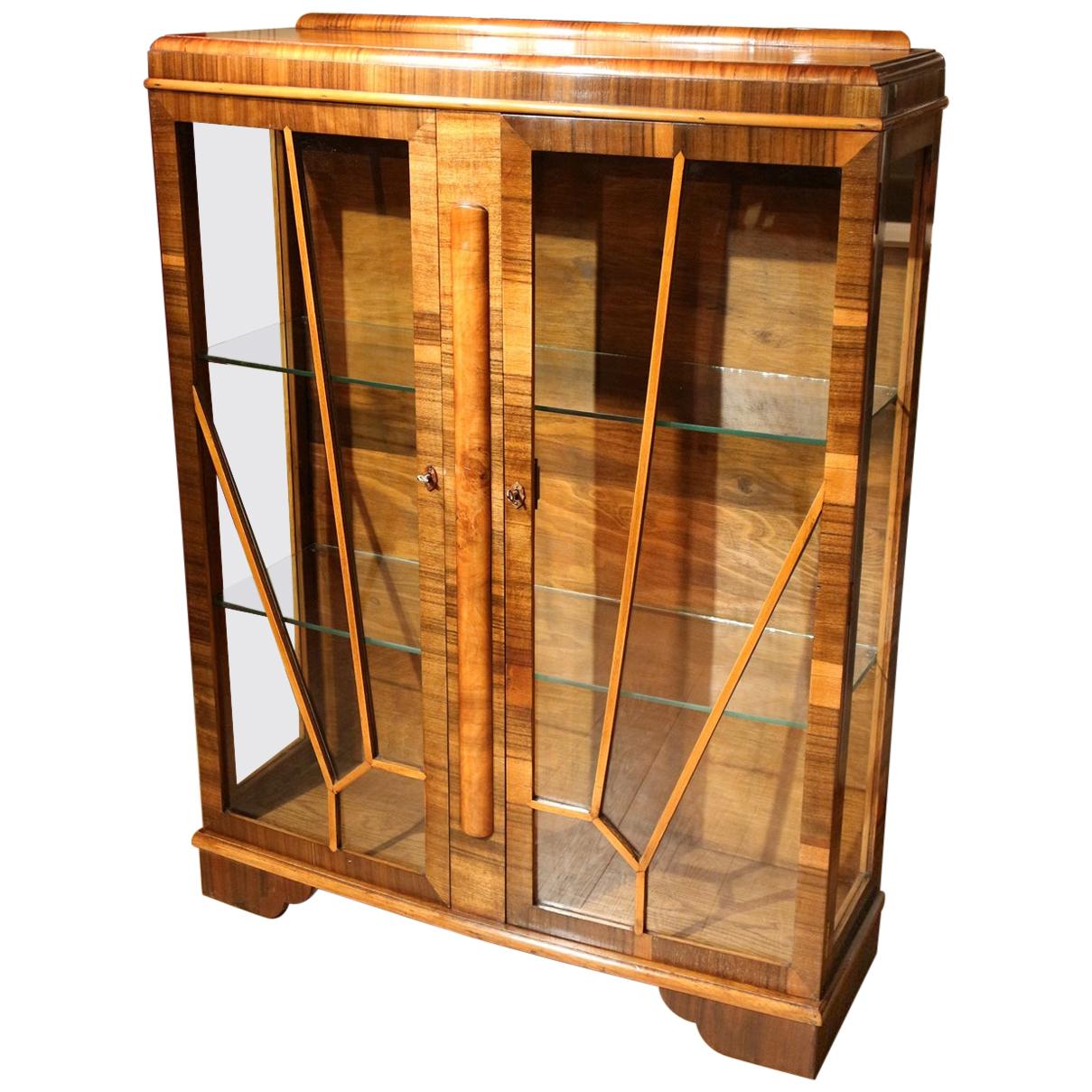 Original Art Deco Display Cabinet at 1stDibs | art deco display case