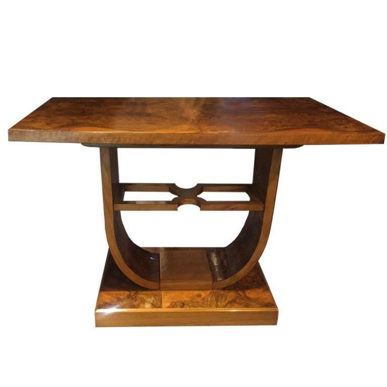 1930's Olivewood Art Deco Coffee Table at 1stdibs