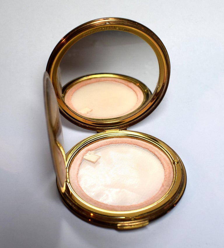 Original Art Deco Ladies Powder Compact Made by Stratton at 1stDibs