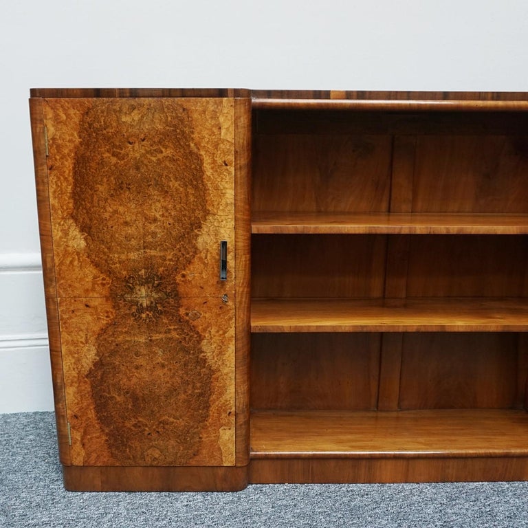 Original Art Deco Sideboard/Bookcase Retailed by Harrods Circa 1935 For ...