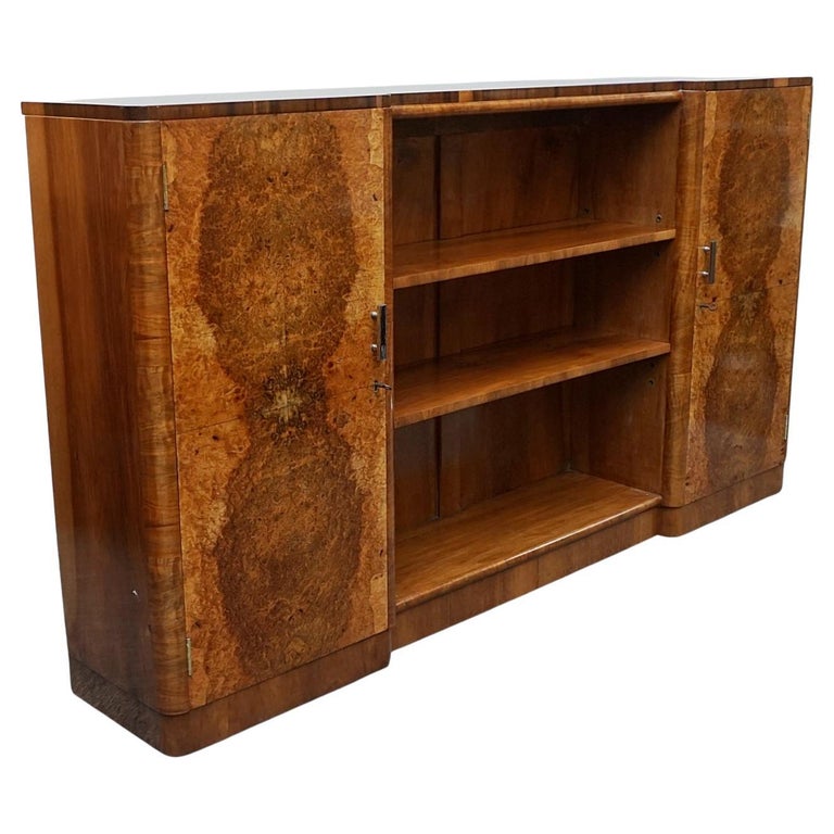 Original Art Deco Sideboard/Bookcase Retailed by Harrods Circa 1935 For ...