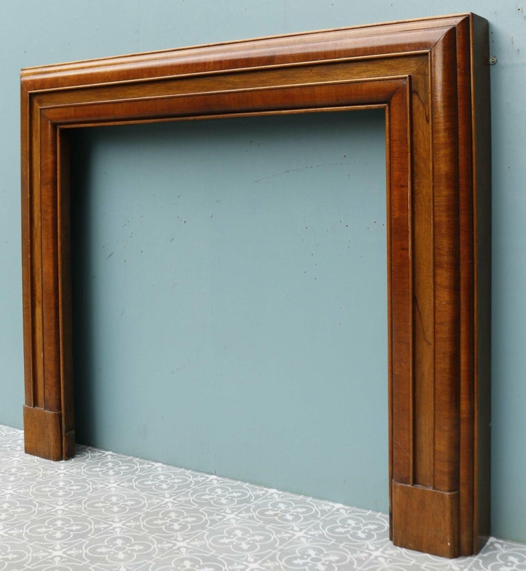 Original Art Deco Style Bolection Fire Mantel For Sale at 1stDibs
