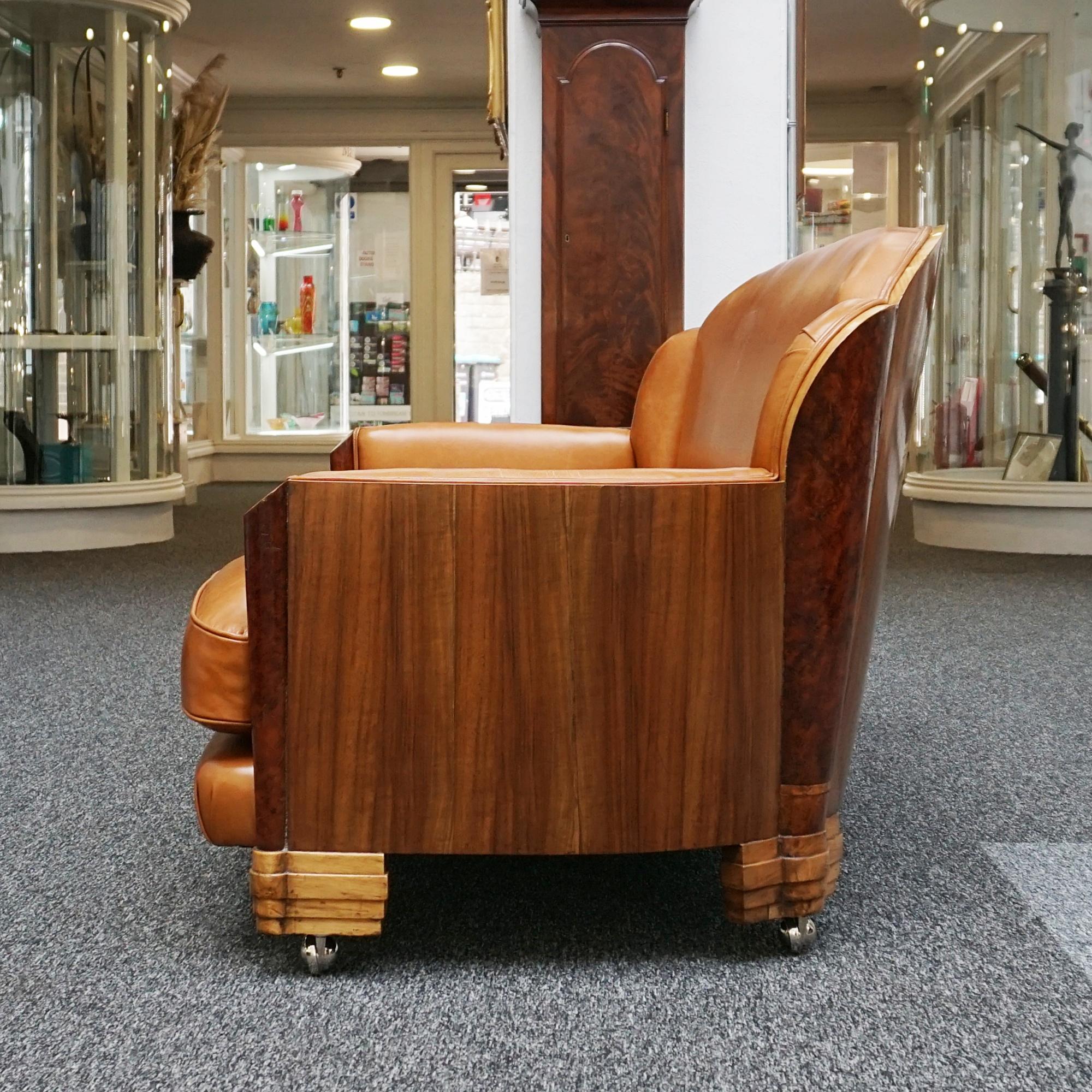 Original Art Deco Three Piece Lounge Suite by Maurice Adams Circa at ...