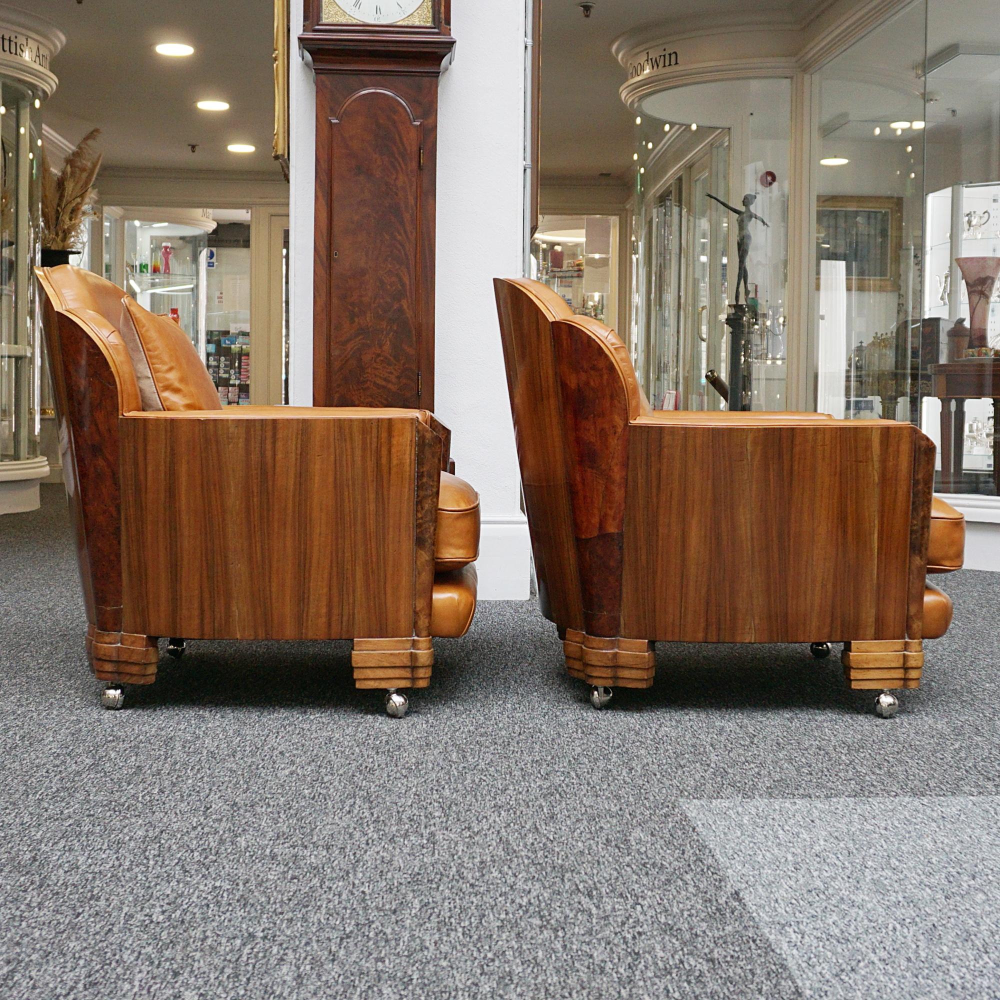 Original Art Deco Three Piece Lounge Suite by Maurice Adams Circa at ...