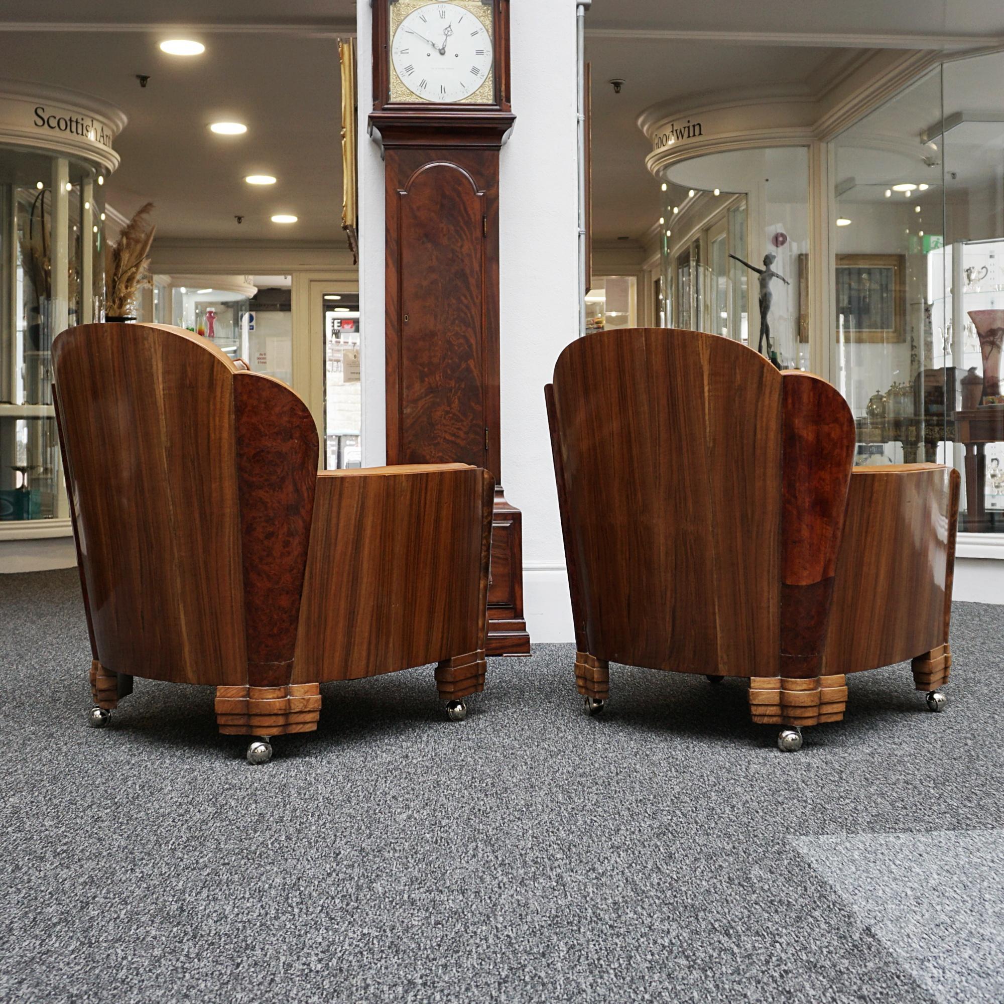 Original Art Deco Three Piece Lounge Suite by Maurice Adams Circa at ...