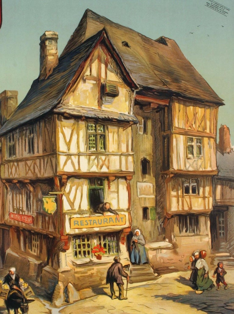 Alo, Original Art Deco Travel Poster, Bayeux, Calvados, Normandy ...