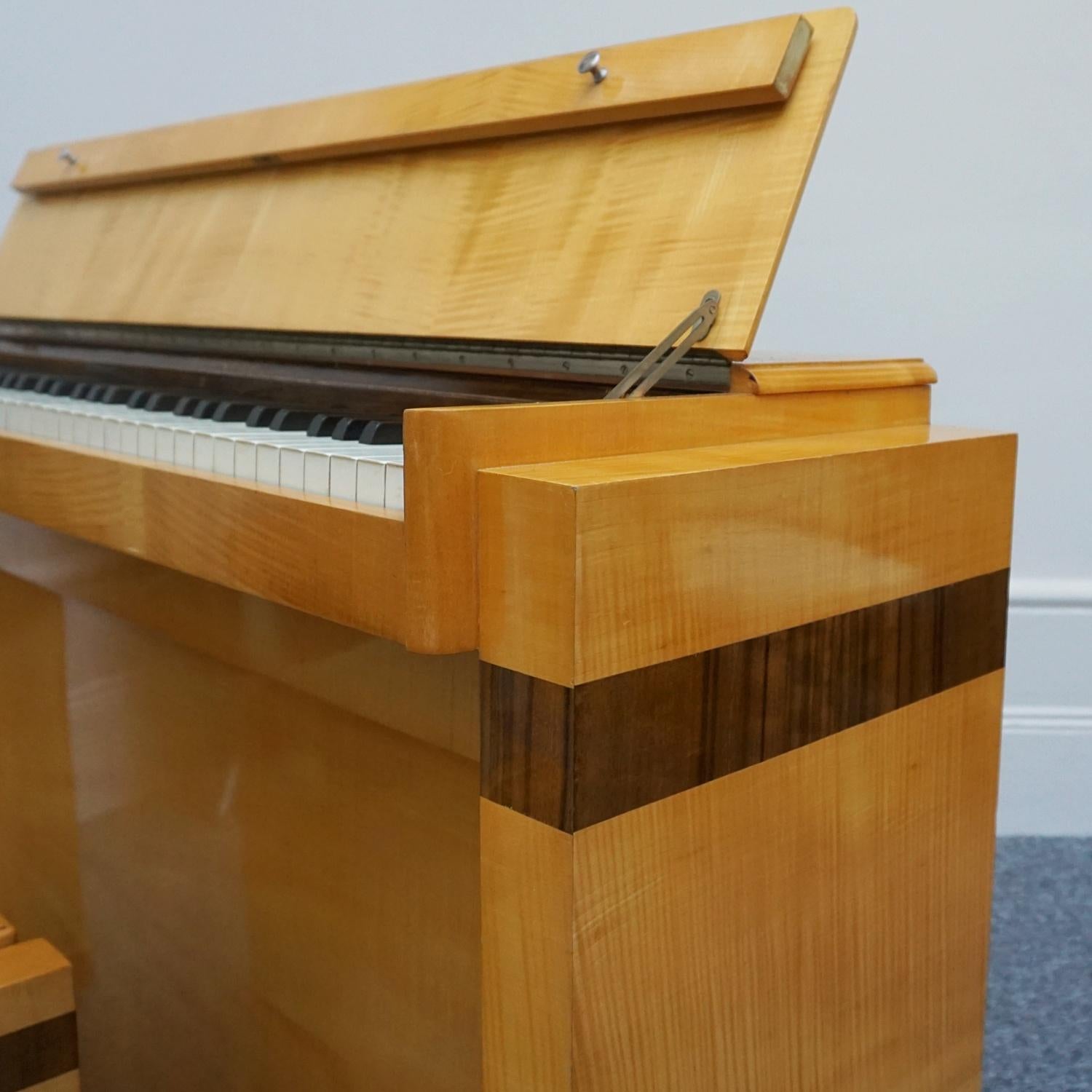 Original Art Deco Upright Piano by Eavestaff Circa 1935 at 1stDibs