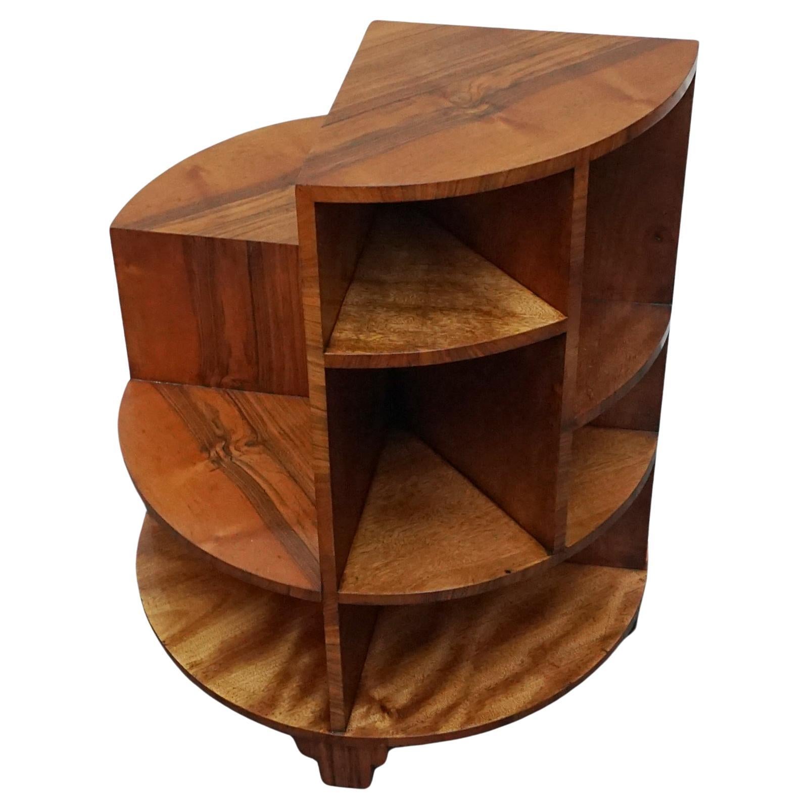 Original Art Deco Walnut Library Table For Sale at 1stDibs