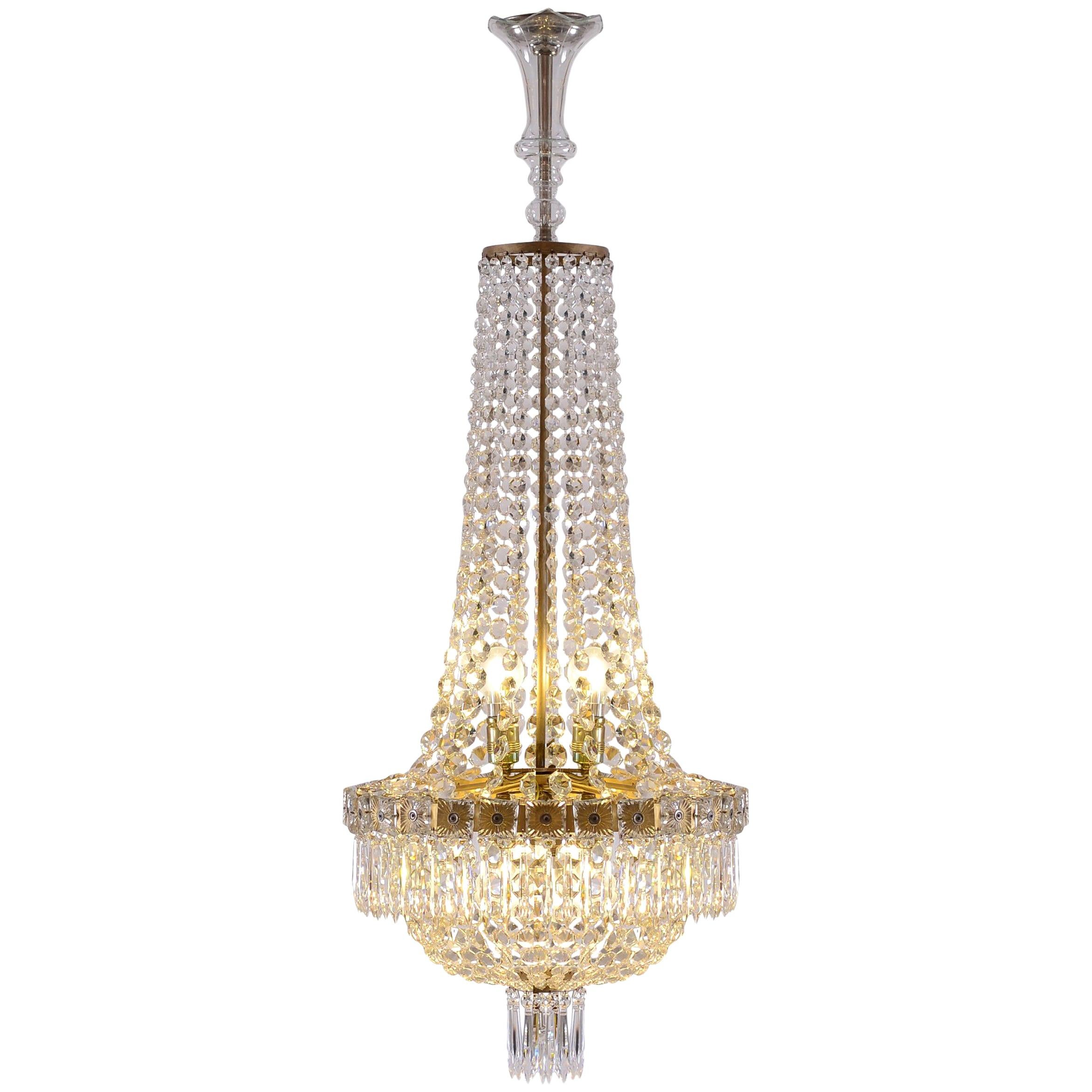 Striking Two Tier Iron Chandelier from France ca. 1920 at 1stDibs